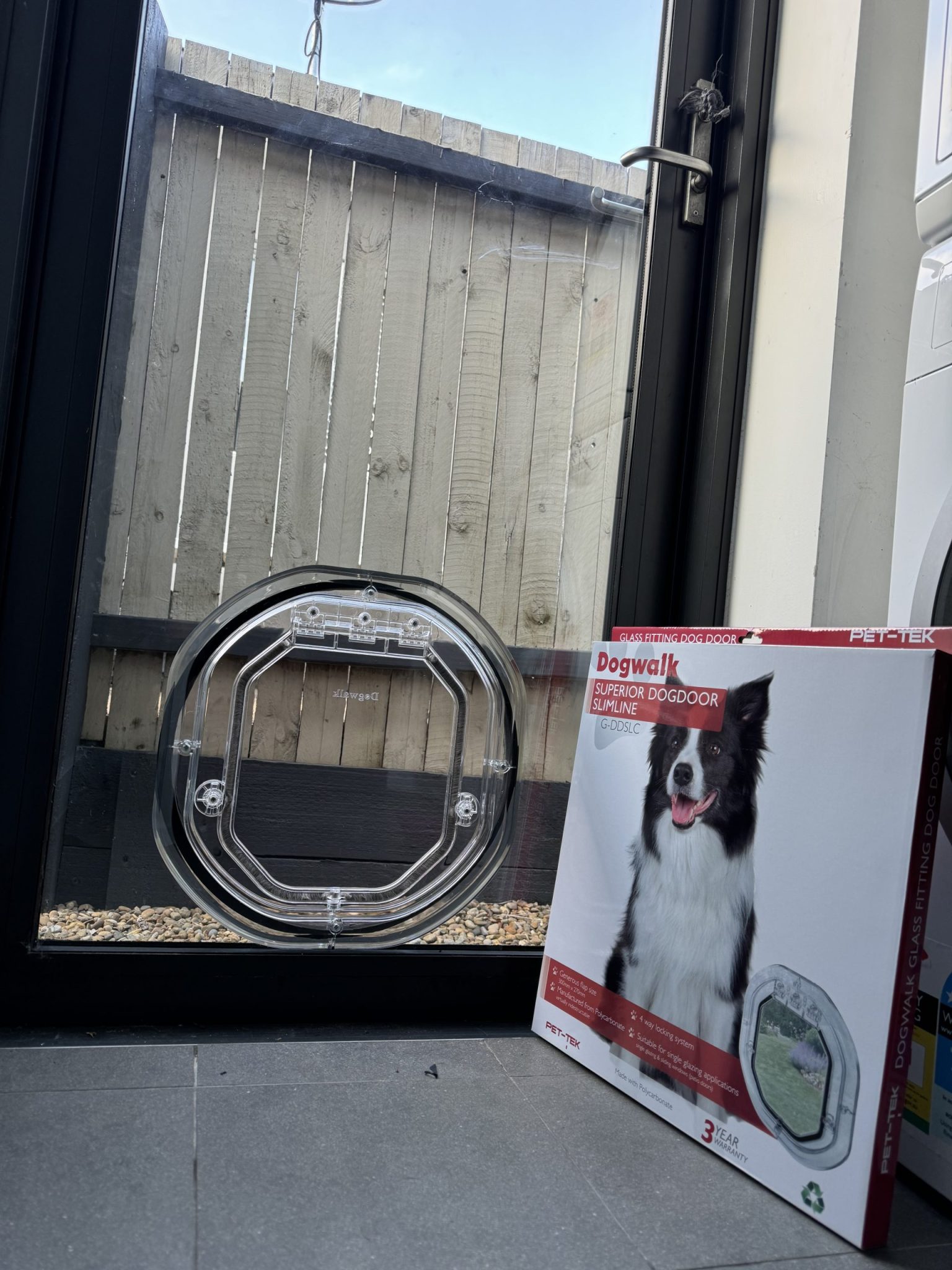 Intermediate Dog Door For Glass Door Installation - SPD